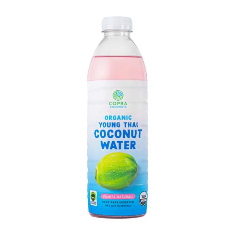 Organic Young Thai Coconut Water 1l Copra Coconuts
