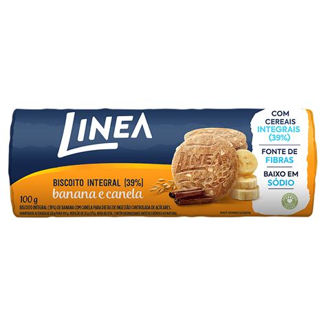 Biscoito Integral Banana E Canela Linea Pacote 100g Gtin Ean Upc