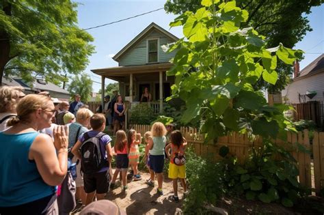 Premium Photo Outdoor Class With A Vegetable Garden