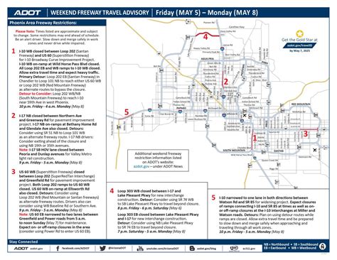 Adot Closures Over Cinco De Mayo Weekend What To Know