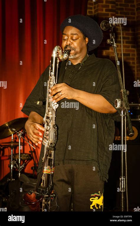 Courtney Pine At Sound Checks For His Concert At The Turner Sims