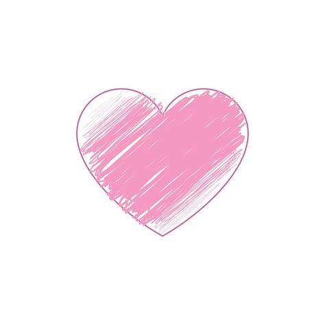 Premium Vector Love Scrible Line Art