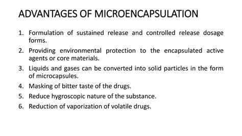Microencapsulation Definition Advantages And Disadvantage Microspheres Or Microcapsules And