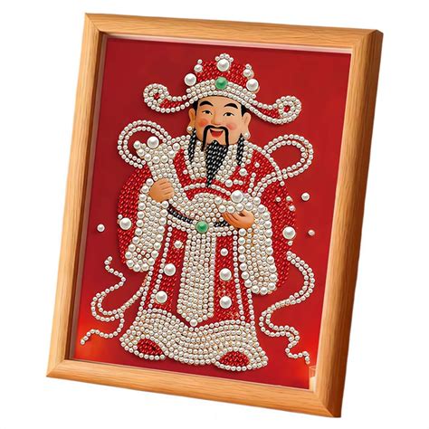 Diy 3d Decorative Art Kit 8 Inch Handmade Chinese Feng Shui God Of