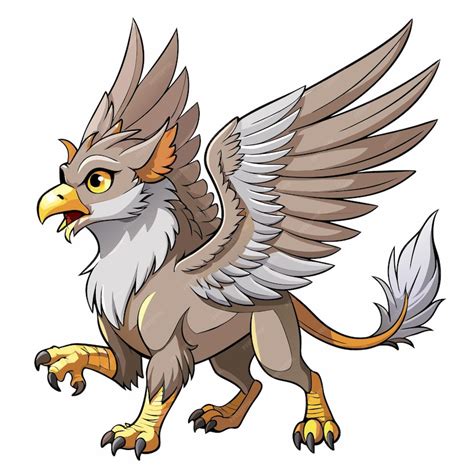 Premium Vector Cute Hippogriff Vector Cartoon Illustration