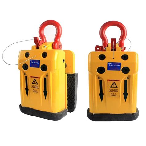 1000kg Stone Slab Lifting Clamp Granite Marble Lifting Slab Lifter With Black Rubber Material