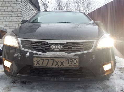 Накладки на фары "Итог" — KIA Ceed (1G), 1,6 л, 2011 года | тюнинг | DRIVE2