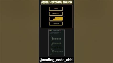 Button Hover Effect Using Css Grid Areas And Html5 Semantic Elements🚀