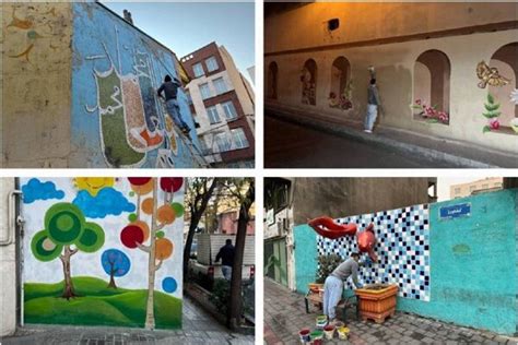 مرمت گسترده نقاشی‌های دیواری و المان‌های بصری در منطقه ۶ تهران خبرگزاری مهر اخبار ایران و