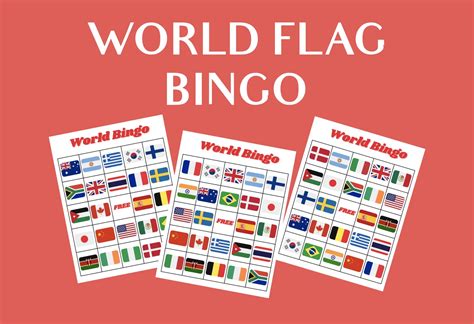 Flag Bingo Free Printable Totally Free Printables