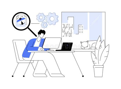 Software Tester Abstract Concept Vector Illustration Stock Illustration Illustration Of Line