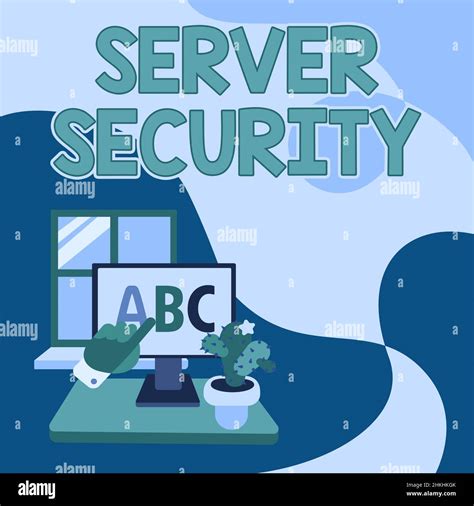 Hand Writing Sign Server Security Business Overview Web Server That Guarantees Secure Online