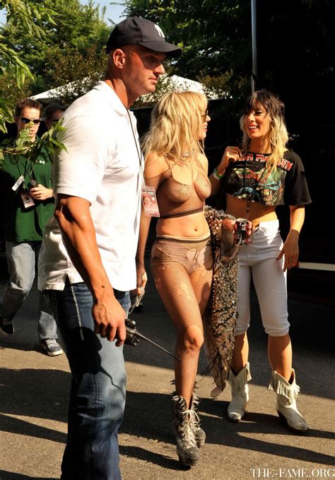 Lady Gaga Crowd Surfing At Lollapalooza Wearing Just Fishnet Nip
