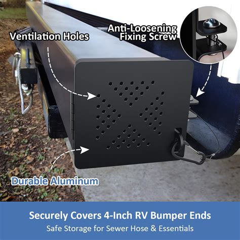 Aluminum Rv Bumper End Cap Fits 4 Inch Square Camper