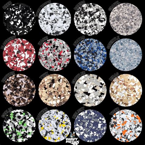 Flake Epoxy Wavy Resins Epoxy Flake Floor