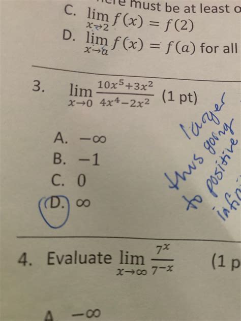 Ap Calc Ab Limits And Continuity Rules For Exponents Rhomeworkhelp