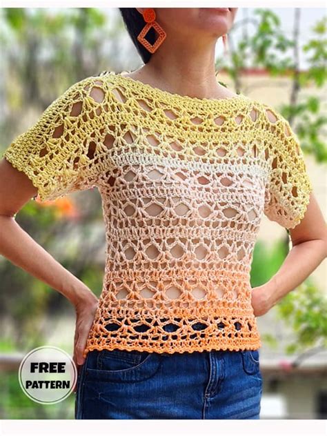 Crochet Summer Blouse Free Pattern 30 Free Crochet Top Patterns Crop
