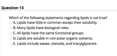 Solved Question Which Of The Following Statements Chegg
