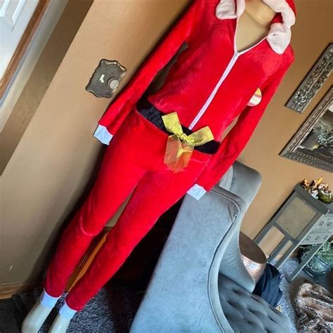 Intimates And Sleepwear Womans Sexy Santa Softplush Onesie Sleeper Pjs Xs Poshmark