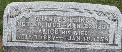 Charles Kling 1863 1931 Memorial Find A Grave