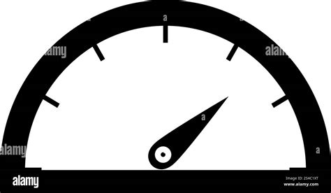 Speedometer Green Orange Red Color Icon Black Color Vector Illustration