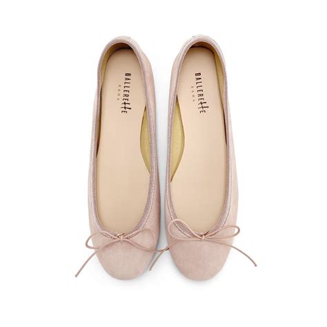 Pink Suede Ballet Flats