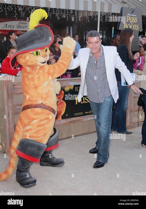 Puss In Boots And Antonio Banderas At The Los Angeles Premiere Of Puss