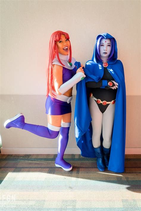 Starfire And Raven Cosplay From Teen Titans By Deajinx On Deviantart