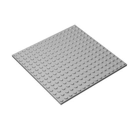 16x16 Base Plate Grey Building Parts Diy Minifigureoutlet