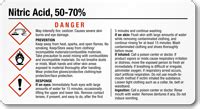 Small Ghs Nitric Acid 50 70 Label Sku Ghs 031 C