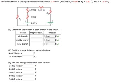 the circuit shown in the figure below is connected for 2 70 min