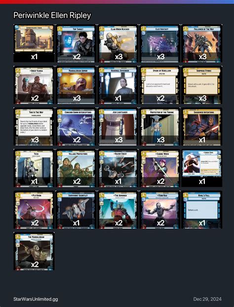 Periwinkle Ellen Ripley Star Wars Unlimited Swu Tcg