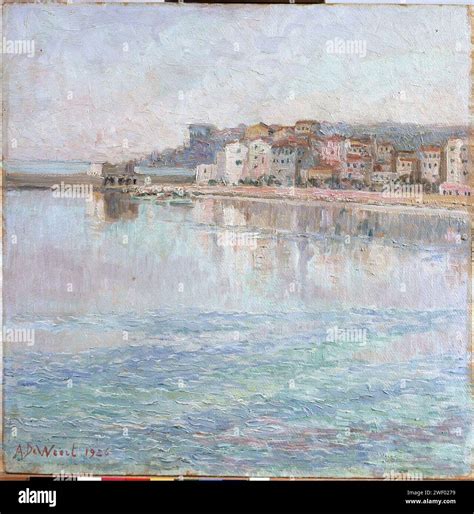 Anna De Weert Reflections On The Sea Near Menton Côte Dazur 1950