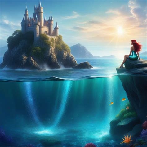 The Little Mermaid Castle Wallpapers Wallpaper Cave