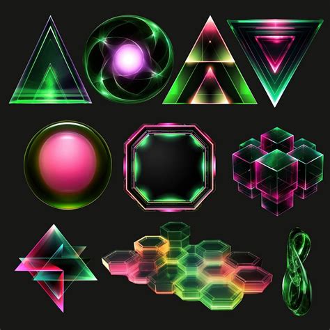 Editable Techno Geometric Shape Design Premium Editable Design Rawpixel