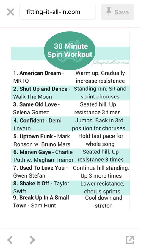 Pin On Spin Instructor Spinning Workout Spin Routines 30 Minute Spin Workout