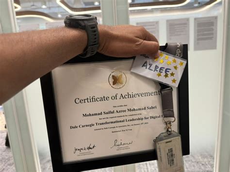 Mohamad Saiful Azree Mohamad Sabri On Linkedin Hadir Dale Carnegie