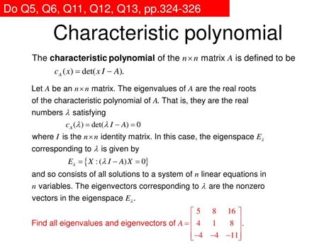 Ppt Eigensystems Powerpoint Presentation Free Download Id5139223