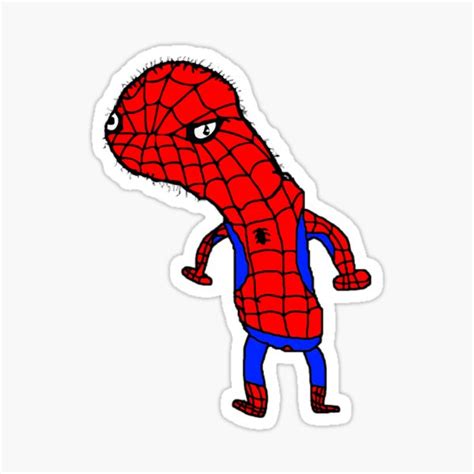 Spoderman Meme Sticker For Sale By Fomodesigns Redbubble