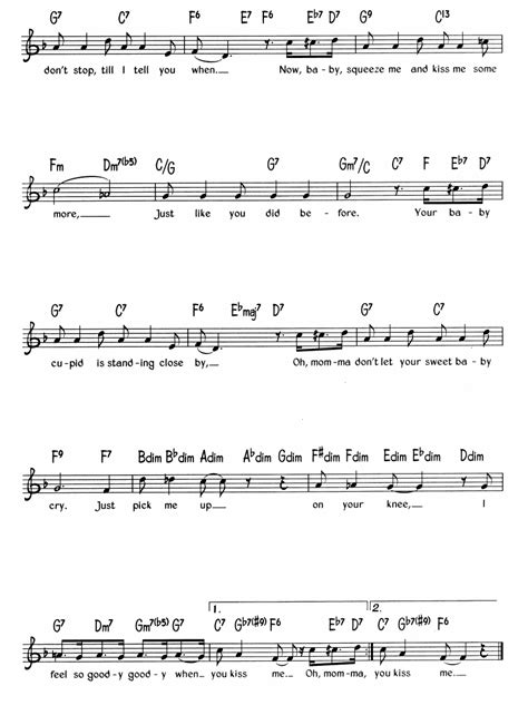 Squeeze Me By Clarence Williams And Thomas Fats Waller Sheet Music Meta Chords