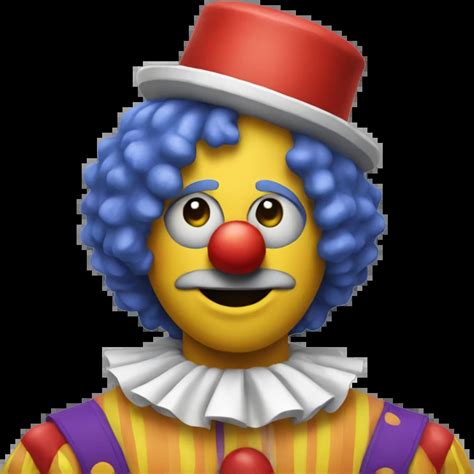 Relax Face With Clown Costume Emoji Ai Emoji Generator