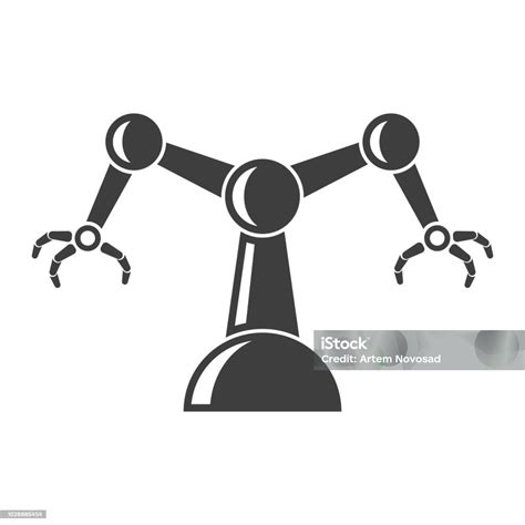 Icône De Lassemblage Manuel Automatisé Vecteur Sur Fond Blanc Vecteurs