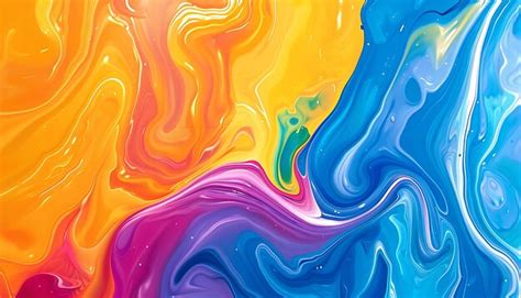 Liquify Texture Colored Abstract Background Premium Ai Generated Image