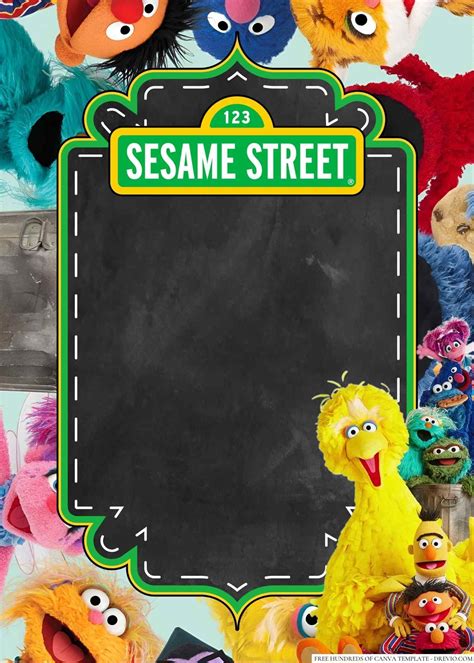 Free Sesame Street Template