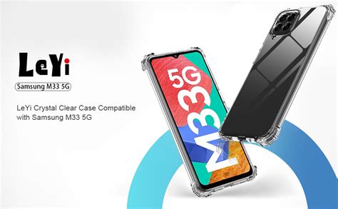 Leyi Case For Samsung Galaxy M33 5g With 2 Pack Tempered Glass Screen