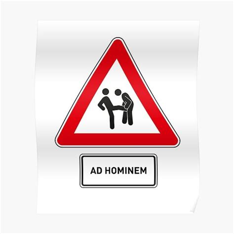 Ad Hominem Logic Fallacy Premium Matte Vertical Poster X Sold By Gaurav Singhal Sku