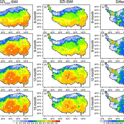 Spatial Distribution Of Correlation Coefficients Of The Szi Snow Swi Download Scientific