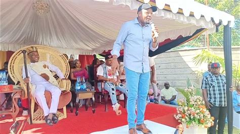 Mbaki Mbaki Full Speech As He Praise Gov Malombe And Dr Kyalo Muli During The Ceremony Youtube