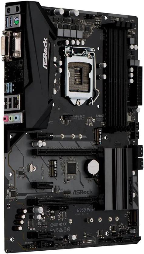 Asrock B360 Pro4 Lga 1151 300 Series Atx Intel Motherboard