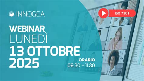 Live Webinar “dalla Iso 9001 Alla Iso 7101” 13102025